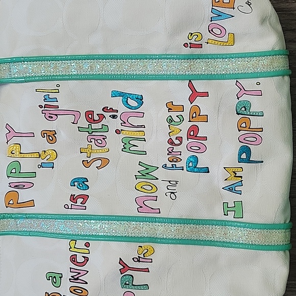 Coach | Bags | Coach Poppy Is Love Glam Spotlight Script Sequin ...